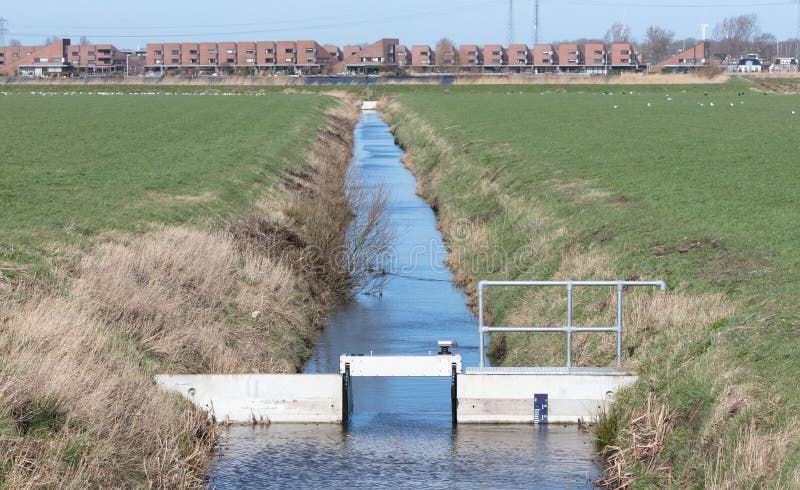 Water Management in the Netherlands Stock Photo - Image of management ...