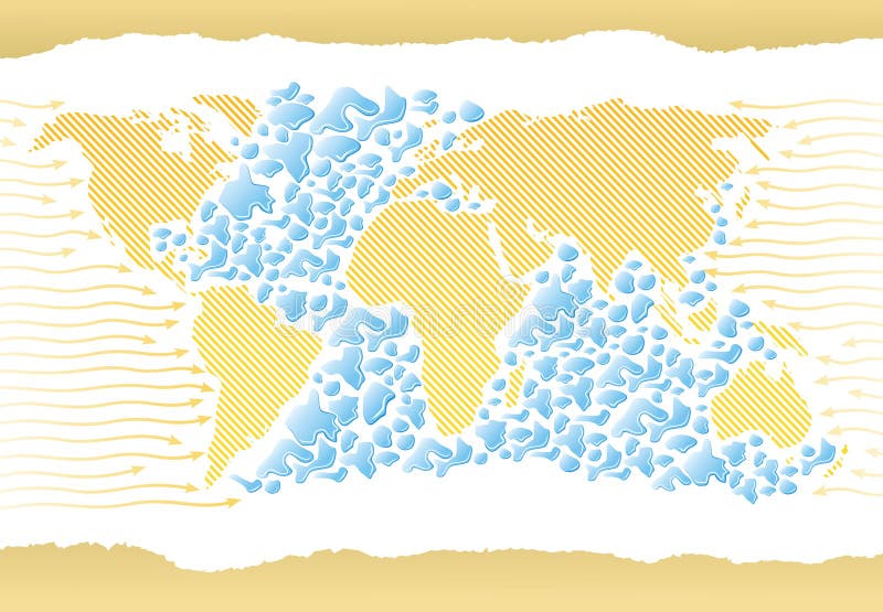 Water map stock illustration. Illustration of conservation - 4586957
