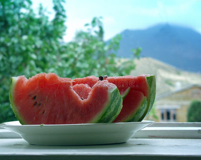 Water-melon stock image. Image of water, health, delicious - 599607