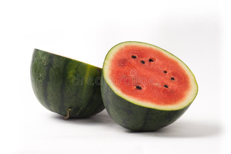 Water melon cut half stock image. Image of food, knife - 69660647