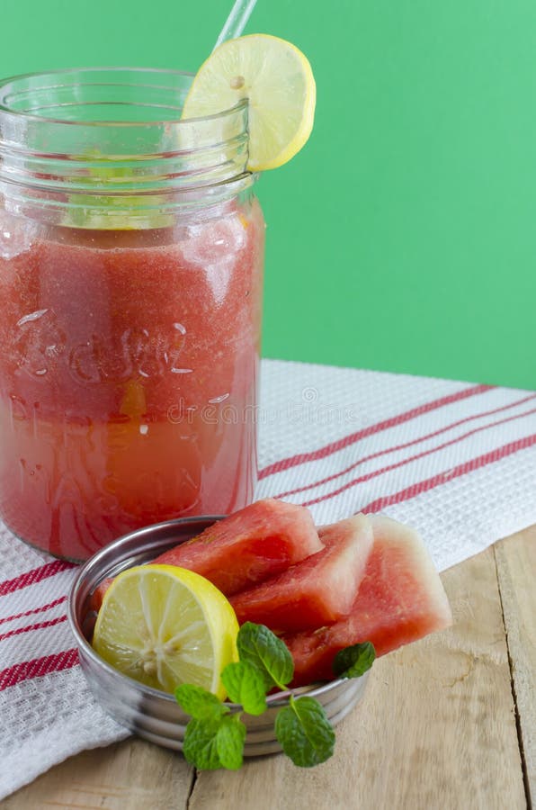 Water melon juice stock image. Image of water, linen - 53826995