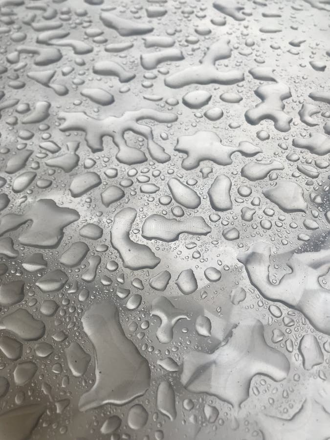 Water on metal stock photo. Image of water, raining - 119294168
