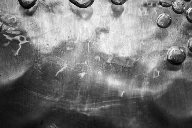 Water and Metal Texture with Bubbles Stock Image - Image of metalic ...