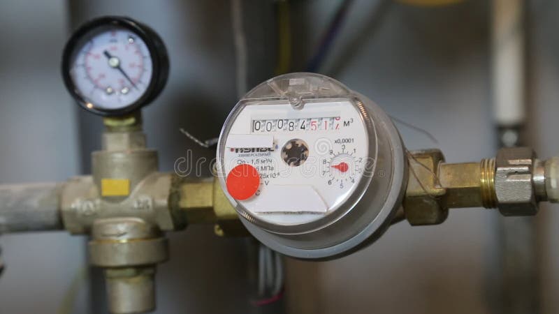 The Water Meter in the Apartment Measures the Flow of Water ...