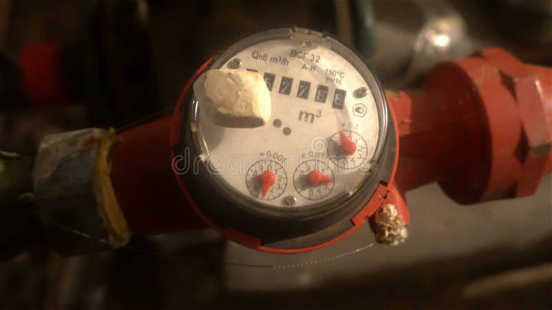 Water Meter in the Basement Stock Video - Video of numerals, bubble ...