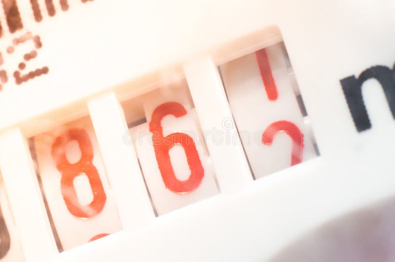 Water Meter Close-up, Macro Photography Stock Photo - Image of closeup ...