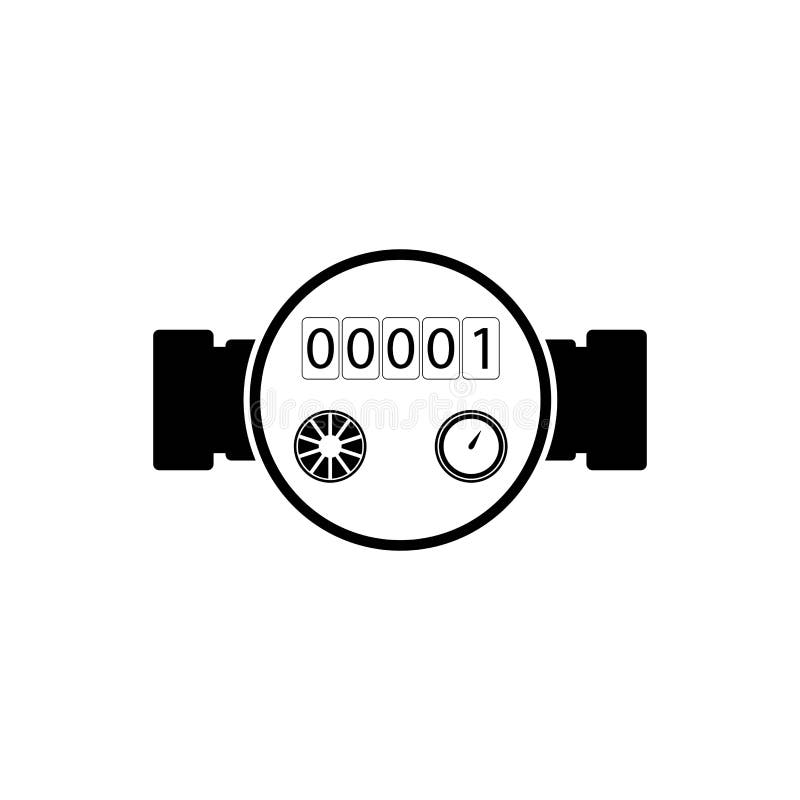 Water meter icon design stock illustration. Illustration of meter ...