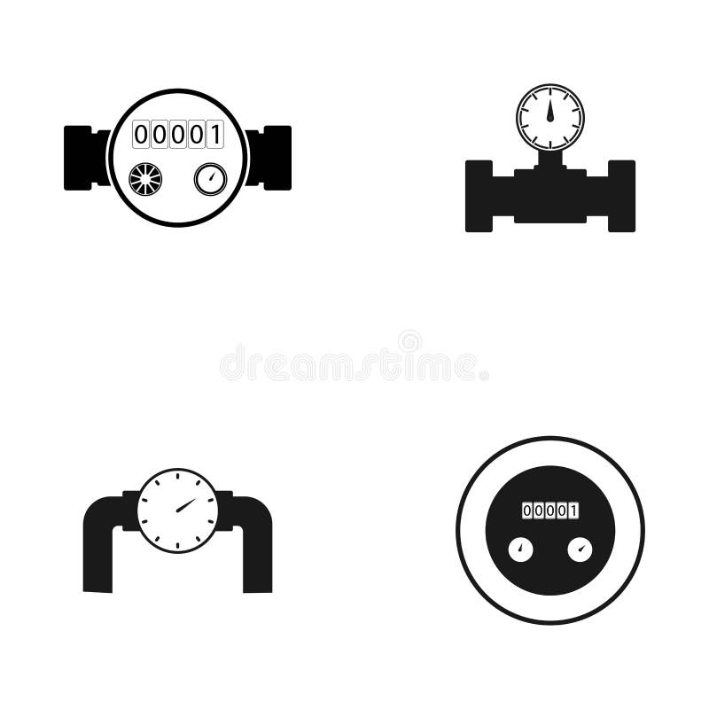 Water meter icon design stock illustration. Illustration of energy ...