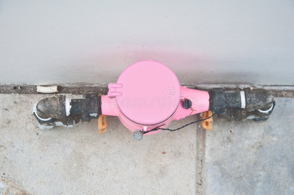 Water meter and plumbing stock photo. Image of constructor - 31460720