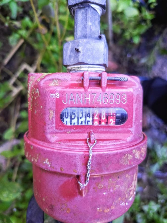 Water meter reading stock image. Image of pump, water - 335392175