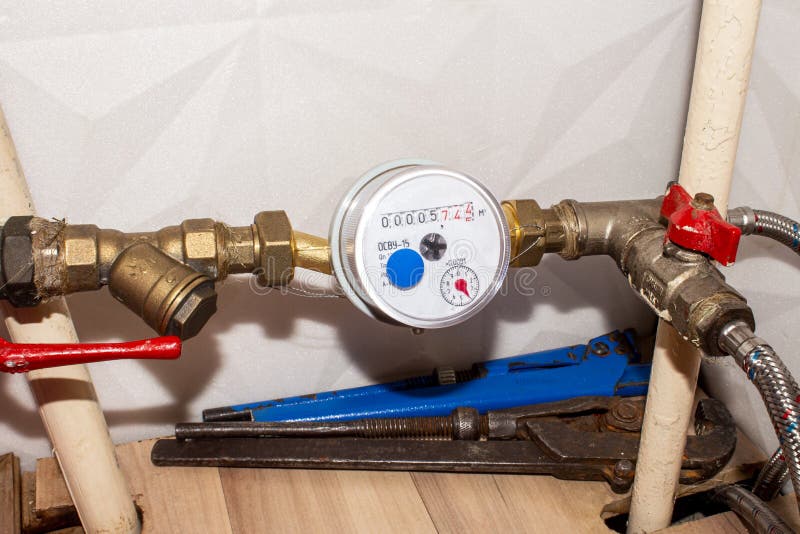 The Water Meter is Universal.a Meter for Measuring the Volume of Water ...