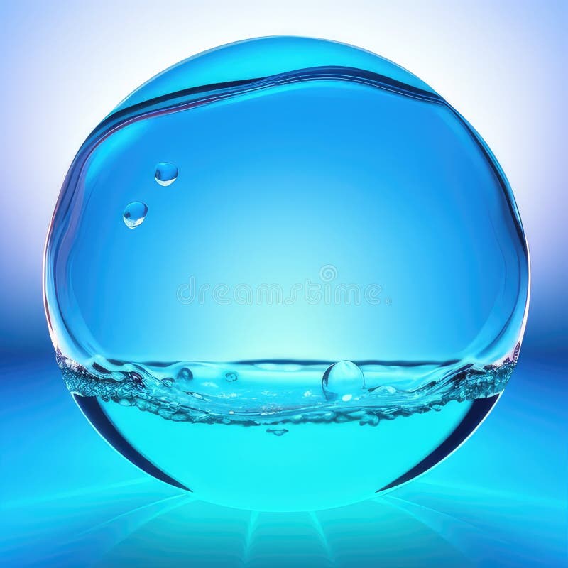 Water Microscope, Close-up Water Drop Stock Photo - Image of lighting ...