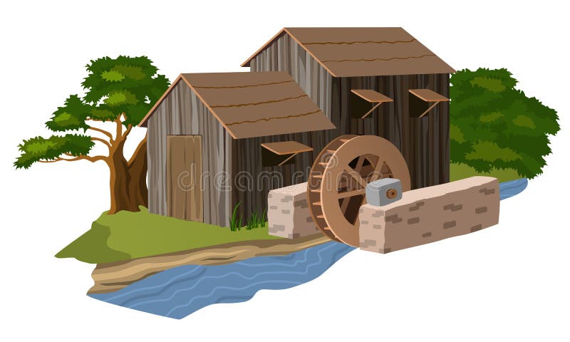 Water Mill Stock Illustrations – 9,881 Water Mill Stock Illustrations ...