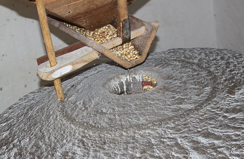 Water mill grinding stock photo. Image of retro, chinese - 128490954