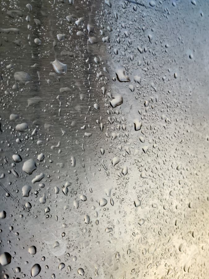 Water Mist or the Condensate Drops on a Material. Dew Background. Stock ...