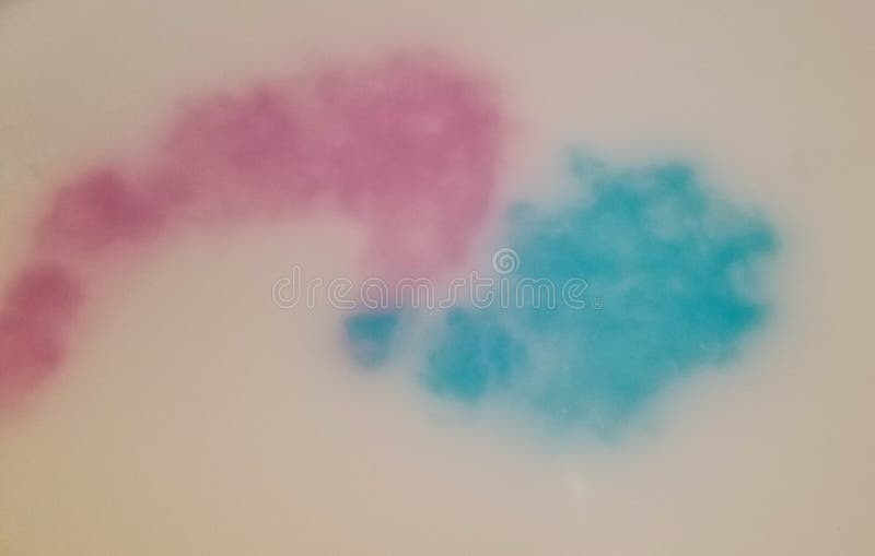 Water Mix of Red and Blue Dye. Stock Photo - Image of water, blue ...