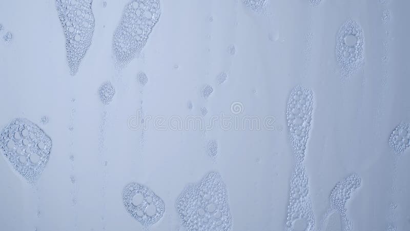 Foam Streams Falling Flowing Down by the Clean Surface Creating Blur ...