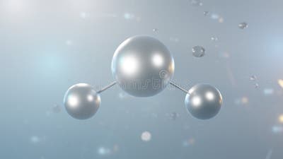 Water Molecular Structure, 3d Model Molecule, Polar Inorganic Compound ...