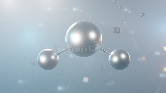 Water Molecular Structure, 3d Model Molecule, Polar Inorganic Compound ...