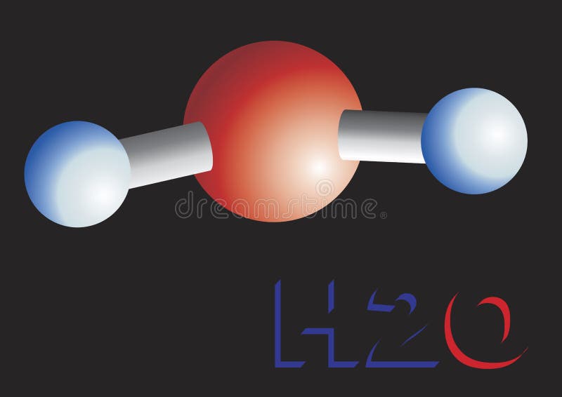 Water Molecule stock vector. Illustration of abstract - 31330203