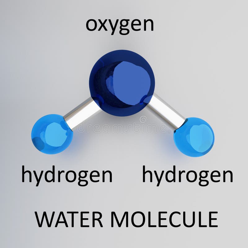 WATER MOLECULE concept stock illustration. Illustration of chemistry ...