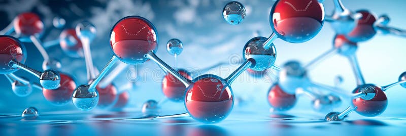 Water Molecule & X28;H?O& X29; with the Structure of the Hydrogen and ...