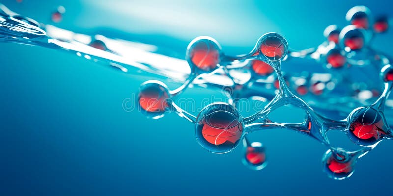 Water Molecule & X28;H?O& X29; with the Structure of the Hydrogen and ...