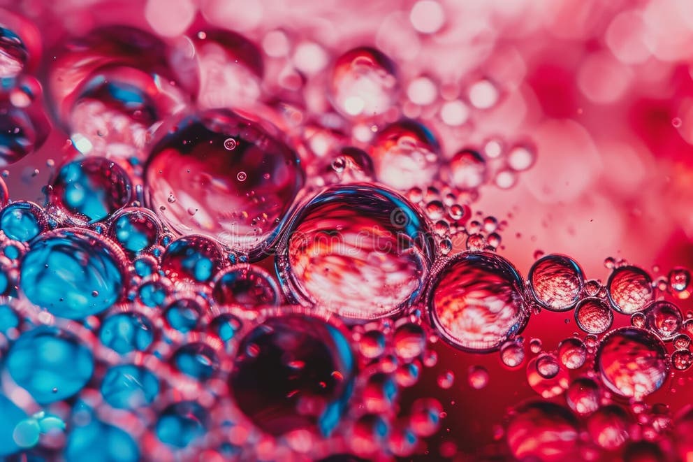 Water Molecule Hydrogen Oxygen Atoms Molecules Magnification Microscope ...