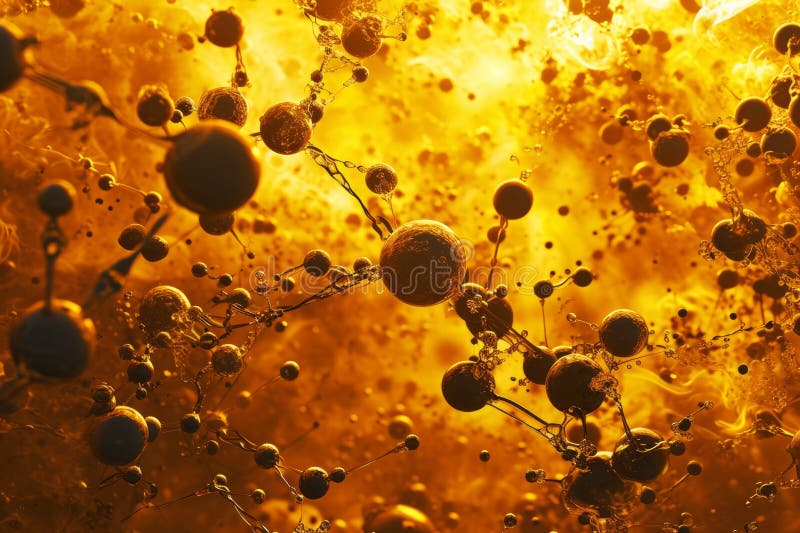 Water Molecule Hydrogen Oxygen Atoms Molecules Magnification Microscope ...