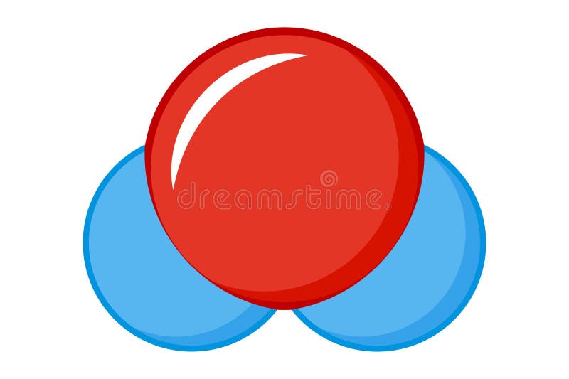 Water Molecule Illustration Stock Vector - Illustration of bonding ...