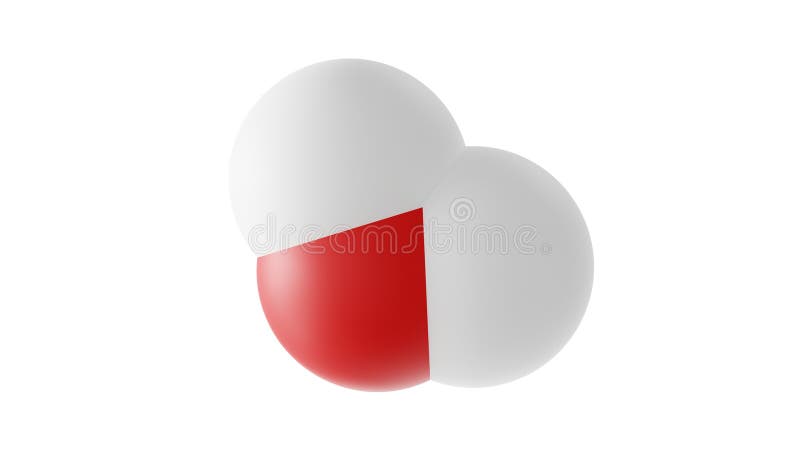 Water Molecule, Polar Inorganic Compound, Molecular Structure, Isolated ...