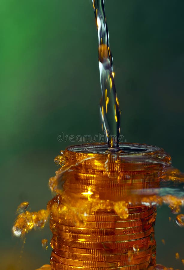 Ship Made of Money in Water Stock Photo - Image of investment, exchange ...