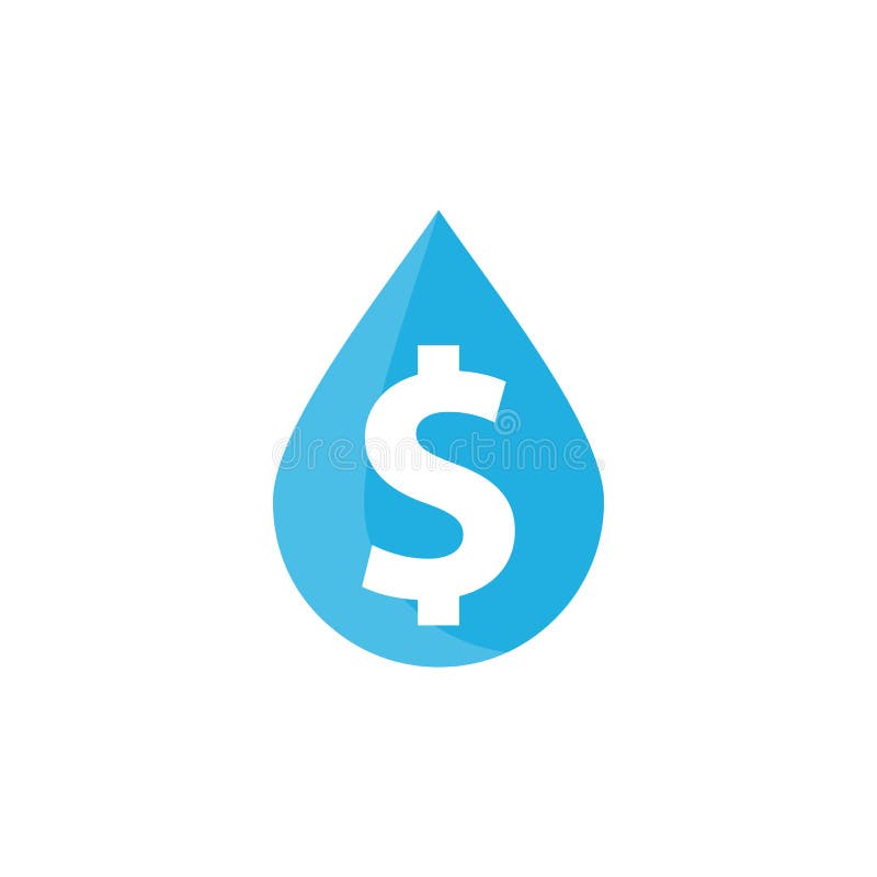 Water Money Logo Icon Design Stock Vector - Illustration of financial ...