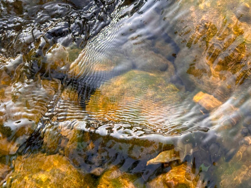 The Water is Murky and the Rocks are Scattered Throughout Stock Image ...