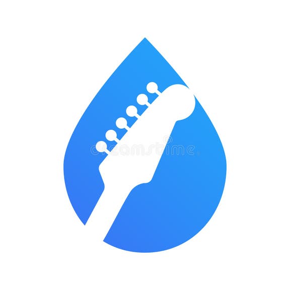 Water Music Logo. Music Logo Concept with Water Concept Vector Template ...