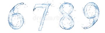 Water numbers stock illustration. Illustration of design - 26217934