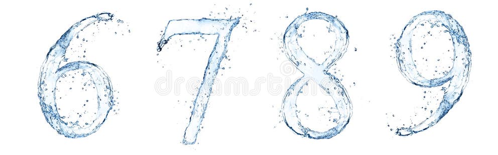 Water numbers stock illustration. Illustration of design - 26217934