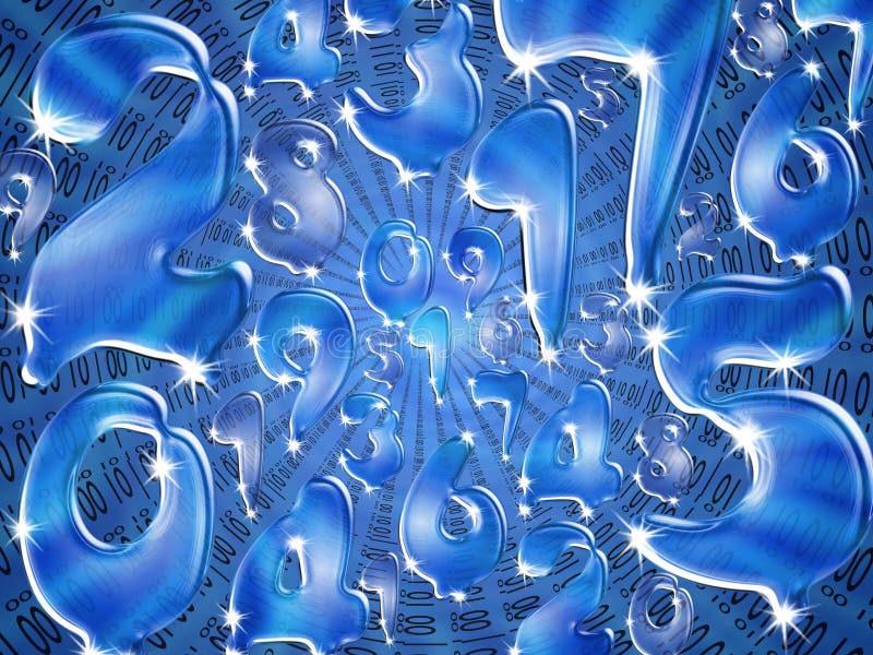 Water numbers bytes stock photo. Image of bits, backgrounds - 5064038