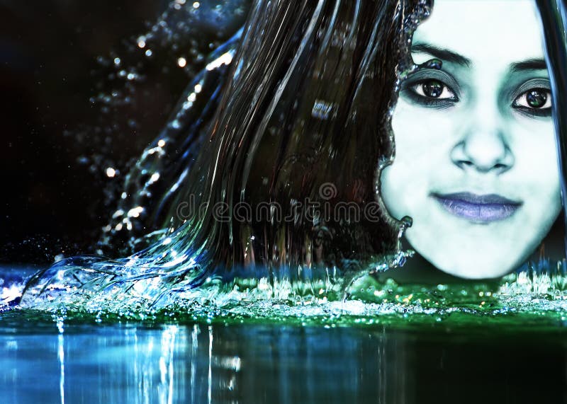 Water nymph stock photo. Image of purity, power, beautiful - 9647208