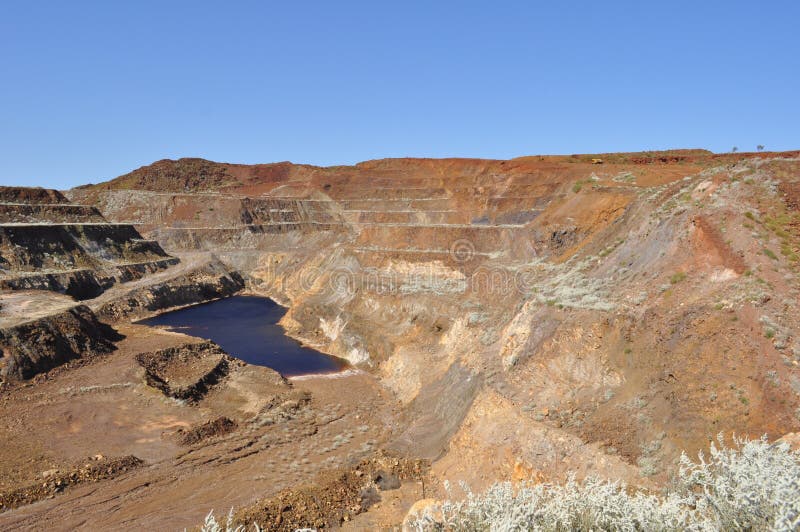 Mining Open pit mine stock image. Image of hole, opencast - 33979253