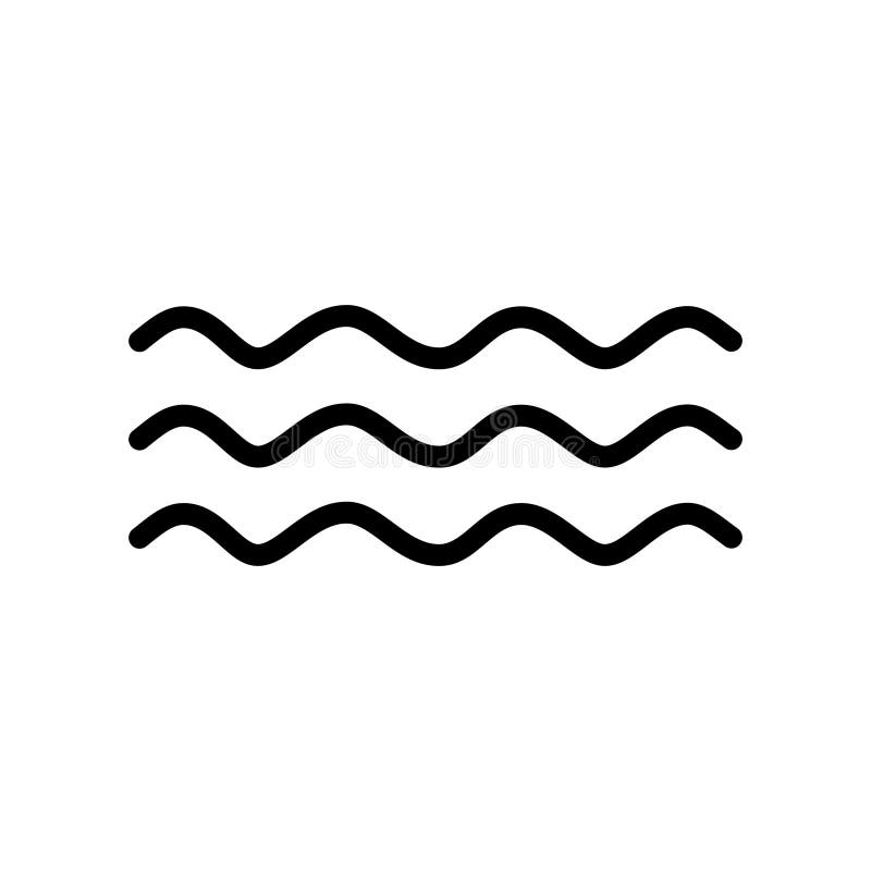 Water Outline Style Vector Icon Stock Vector - Illustration of diagram ...