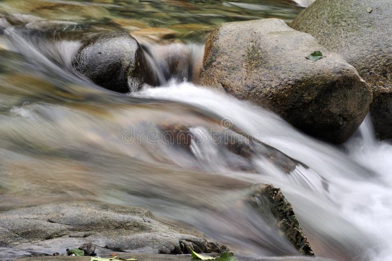 Water Over Rocks stock image. Image of moss, stream, creek - 28111063