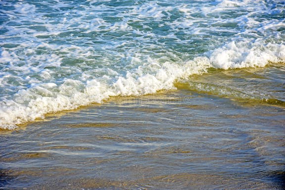 Water over sand stock image. Image of close, beach, tropic - 85093705