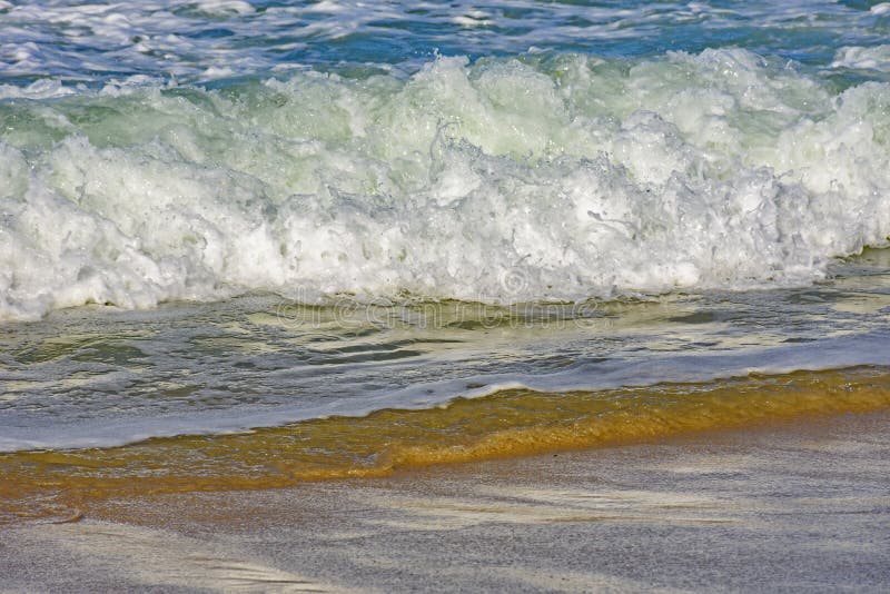 Water over sand stock photo. Image of sand, natural, liquid - 95801566