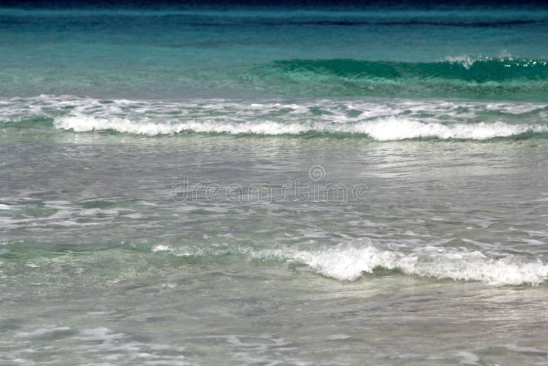 Water Over Sand in Tropical Beach As a Background Stock Photo - Image ...