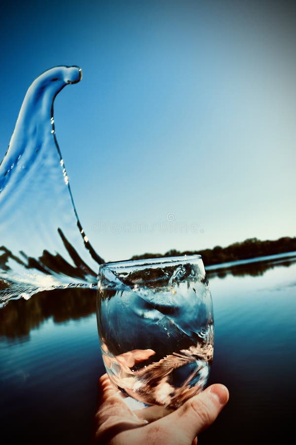 Water Overflowing Scene with the Water Scene Stock Image - Image of ...