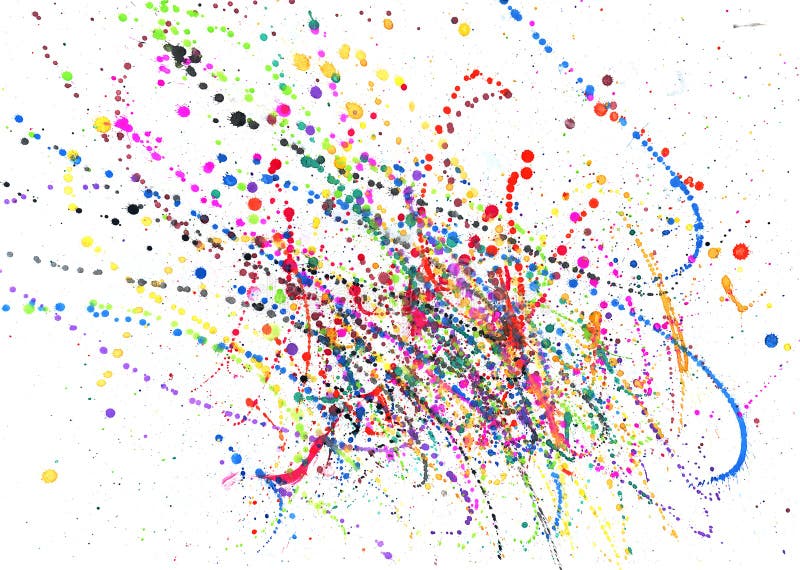 Water Paint - Splatter stock illustration. Illustration of drawn - 5210863
