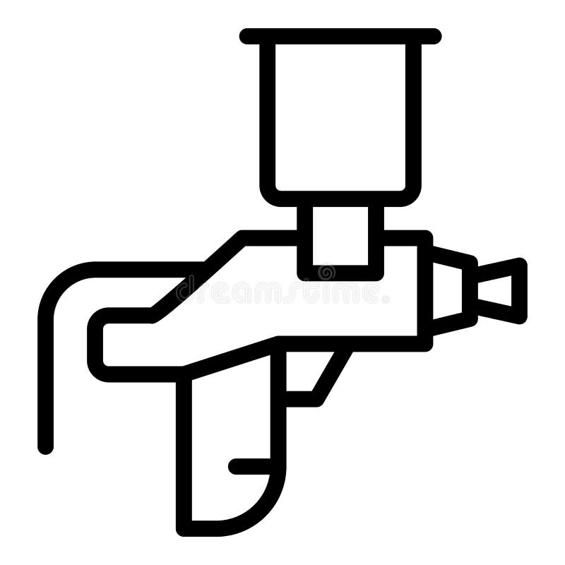 Water Paint Sprayer Icon Outline Vector. Air Gun Stock Vector ... Water Paint Sprayer Icon Outline Vector. Air Gun Stock Vector ...