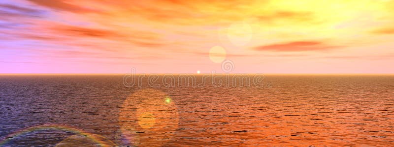 Water Panoramic stock illustration. Illustration of outdoors - 587962