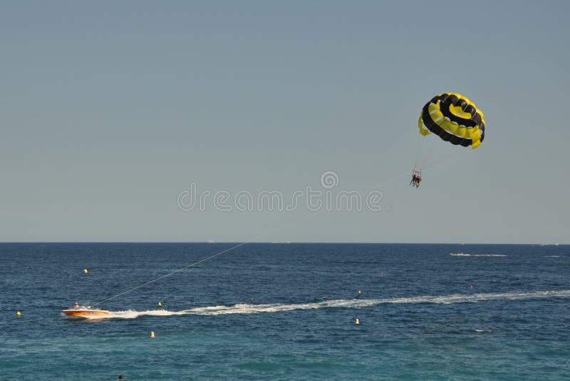 Water parachute in Summer stock photo. Image of holiday - 15362092